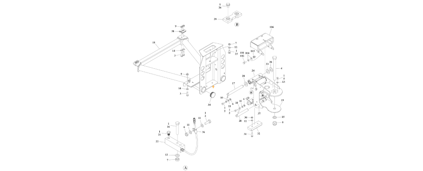 1001167596 Platform Support W/LSS | BHE Lift Parts – BHE Parts Store