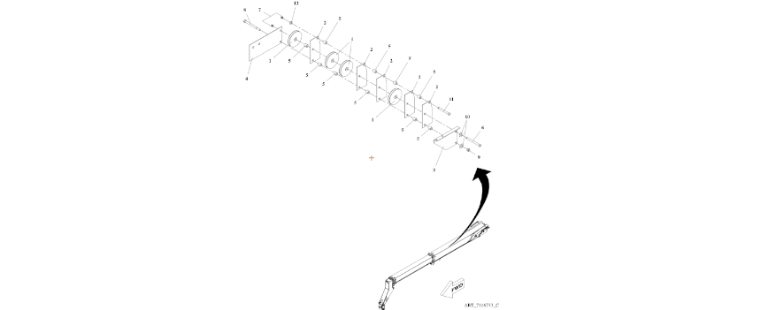 7116733 Hose Pulley Skytrak Assembly | BHE Lift Parts – BHE Parts Store